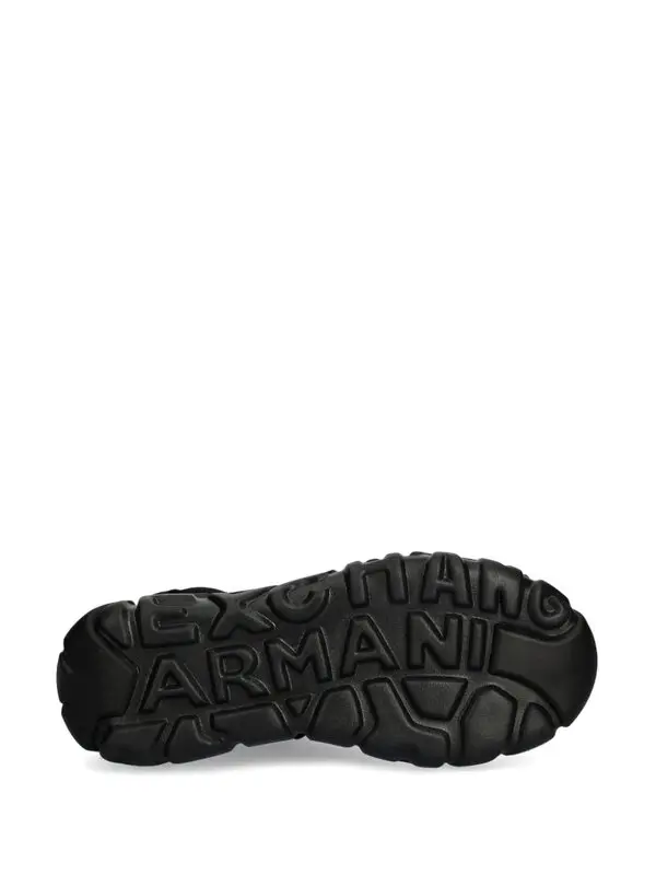 Armani Exchange Logo Appliqué Boots