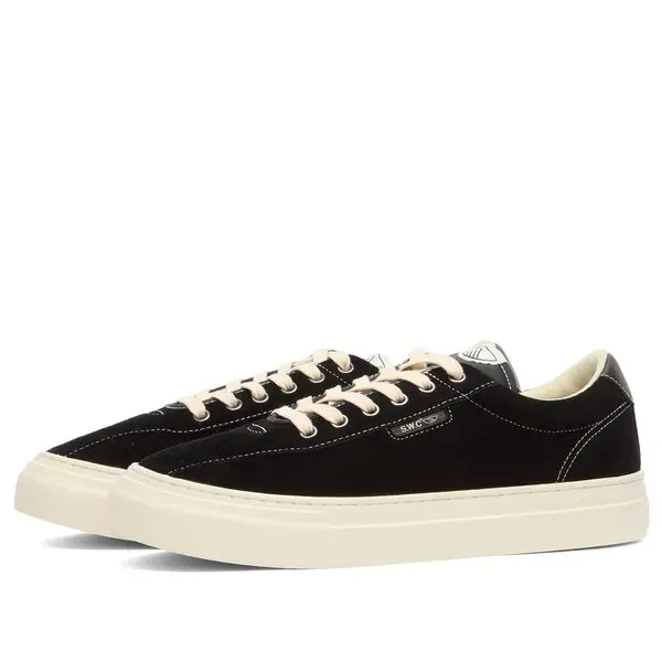 S.W.C STEPNEY WORKERS CLUB Dellow 02 Suede Sneakers - Black/white