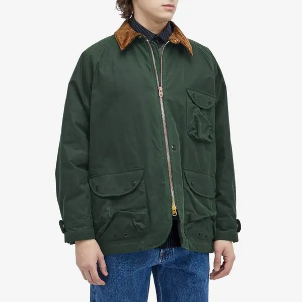 DRAKE'S Waxed Coverall Jacket