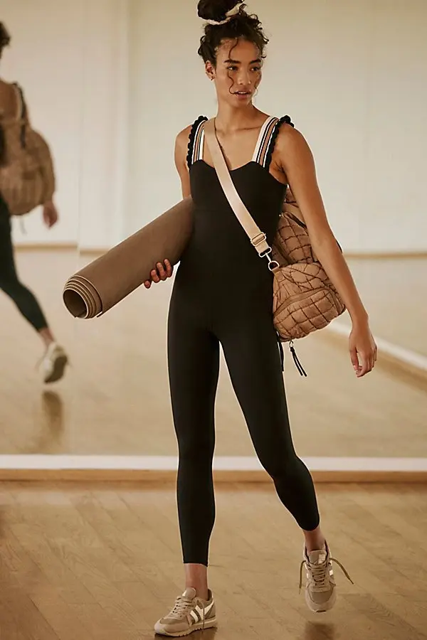 Free People Time Out One Piece - Black