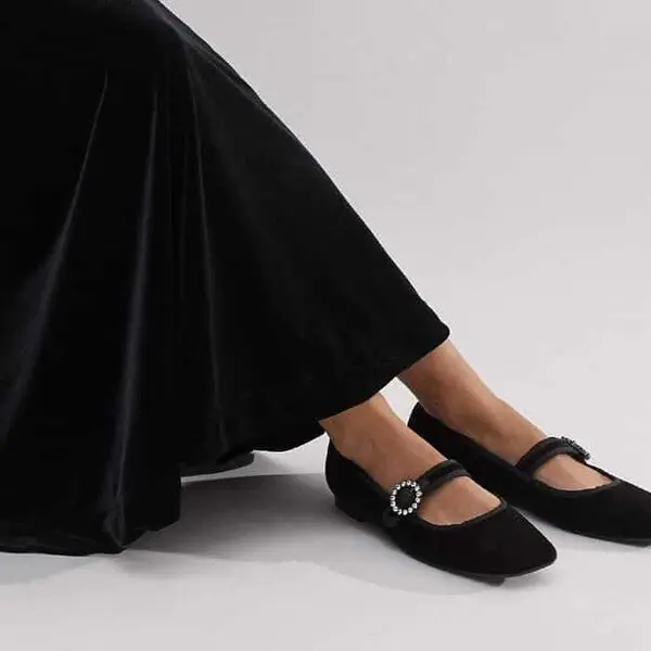 ME+EM Velour Halterneck Maxi Dress