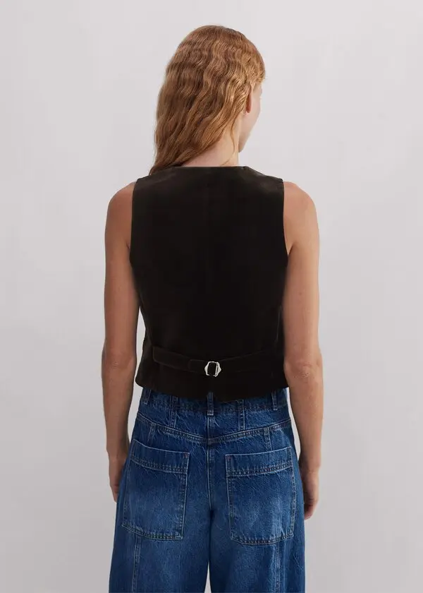 ME+EM Velvet Tailored Vest