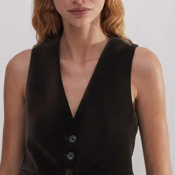 ME+EM Velvet Tailored Vest