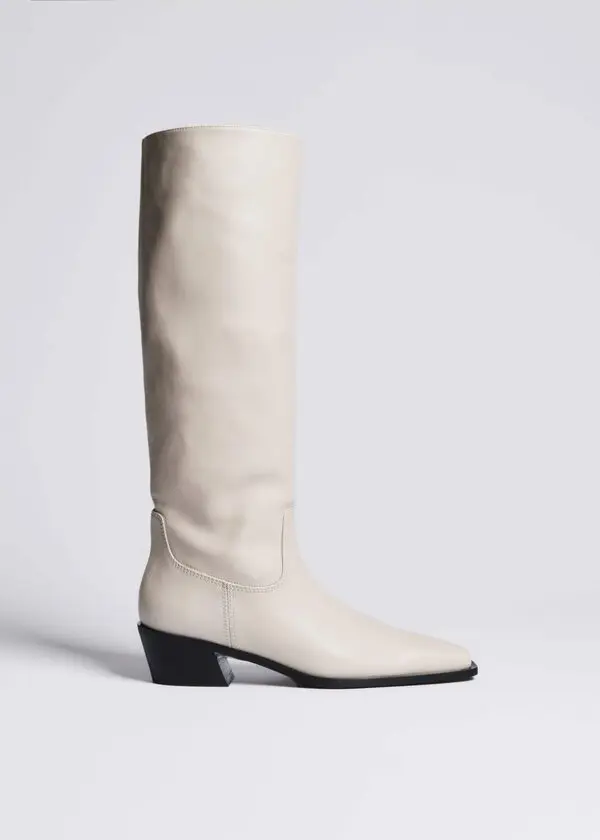 ME+EM Knee-high Slouch Western Boot