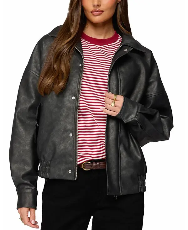 EDIKTED Mori Oversized Jacket - Gray