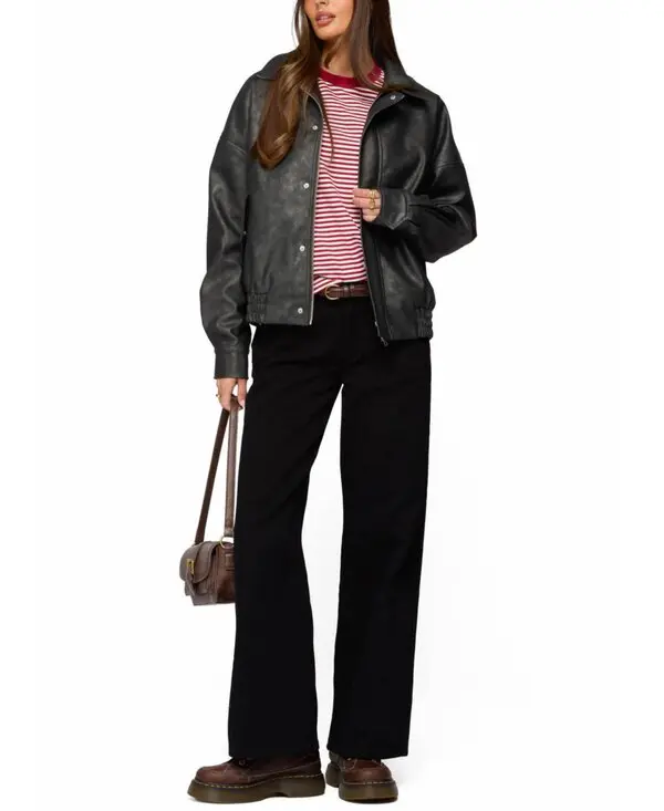 EDIKTED Mori Oversized Jacket - Gray