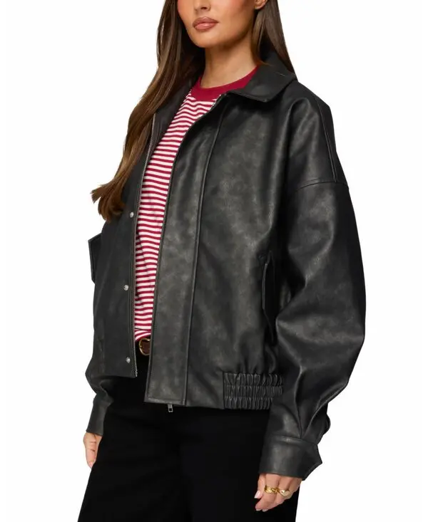 EDIKTED Mori Oversized Jacket - Gray