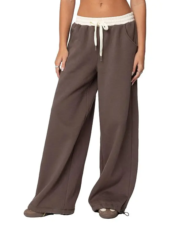 EDIKTED Mikki Wide Leg Sweatpants