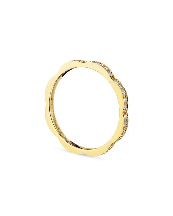 CADAR 18k Yellow Stacking Ring With Diamonds - Gold