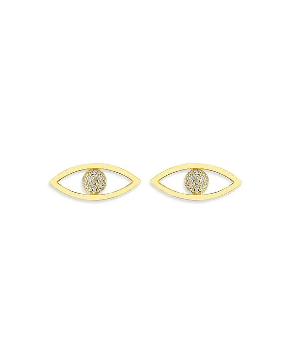 CADAR 18k Yellow Reflections Stud Earrings - Gold