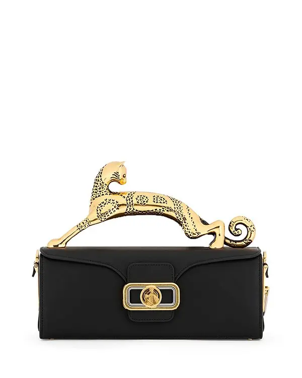 LANVIN Pencil Cat Leather Bag - Black