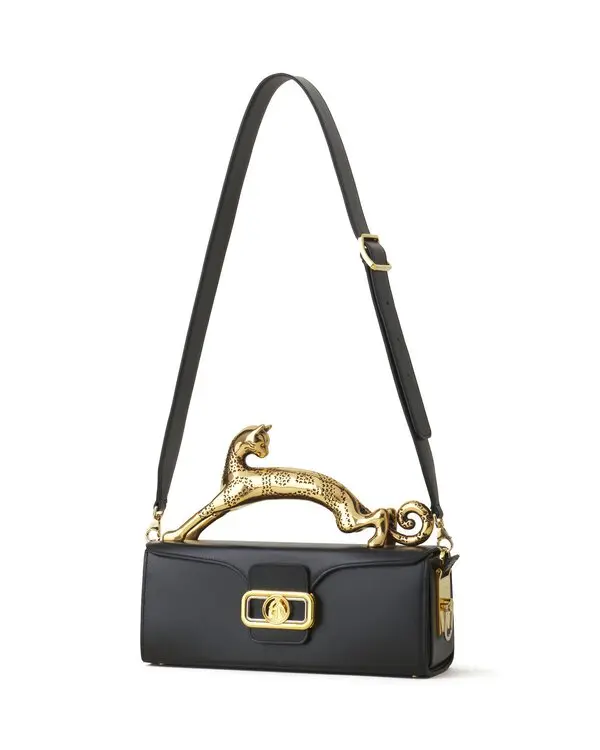 LANVIN Pencil Cat Leather Bag