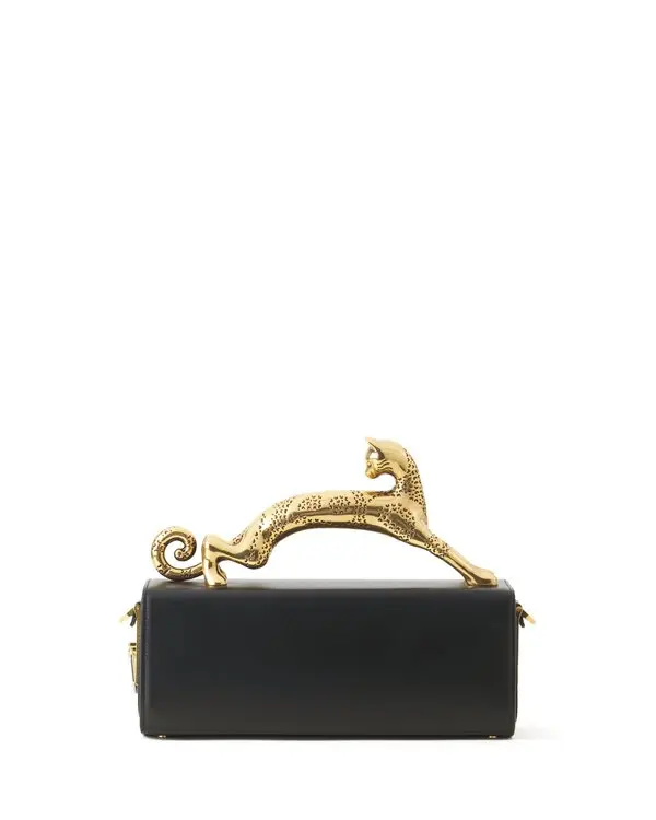 LANVIN Pencil Cat Leather Bag