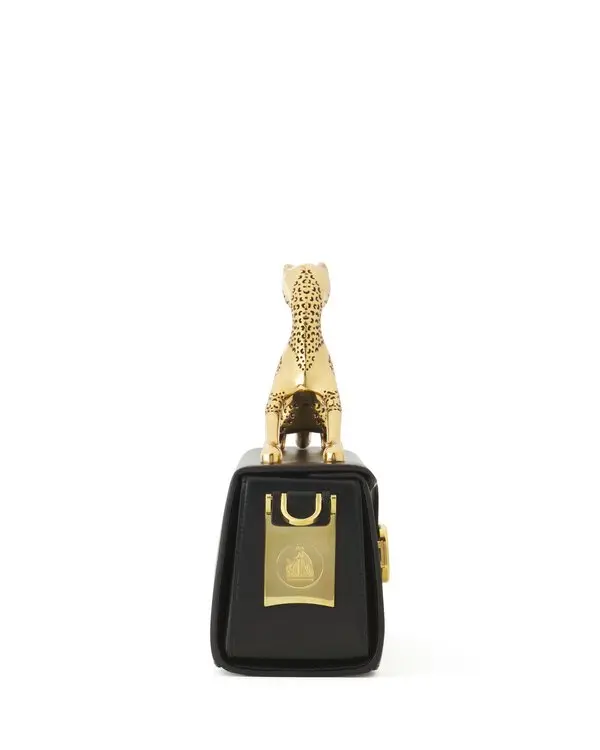 LANVIN Pencil Cat Leather Bag