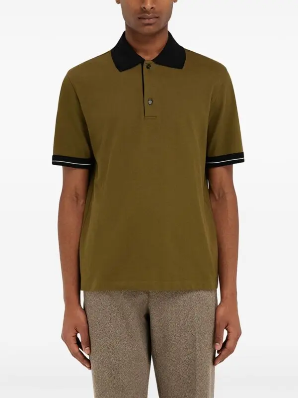 FERRAGAMO Contrast Polo Shirt