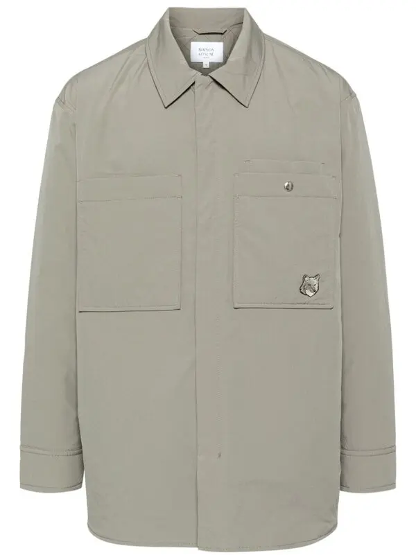 Maison Kitsuné Fox Head Padded Shirt Jacket