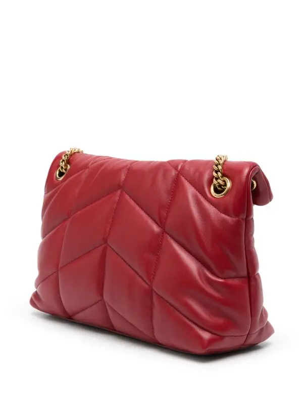 Saint Laurent Small Puffer Shoulder Bag - Red