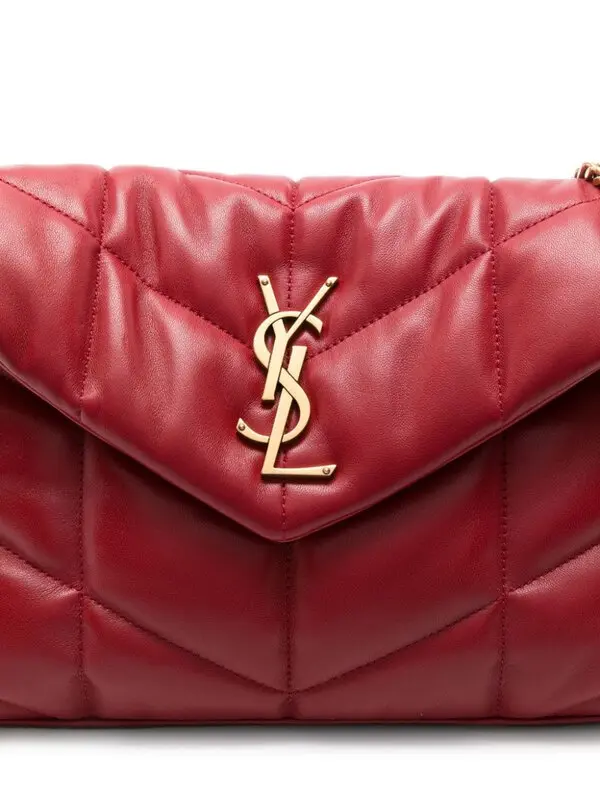 Saint Laurent Small Puffer Shoulder Bag - Red