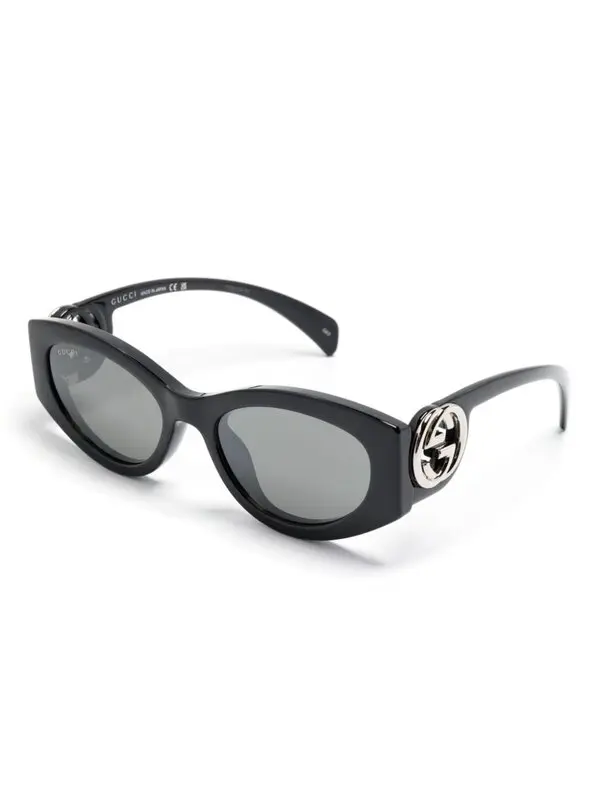 Gucci Interlocking G Cat-eye Sunglasses - Black