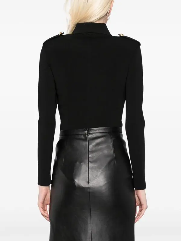 TOM FORD Ribbed Knit Bodysuit - Black