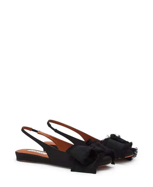 LANVIN Slingback Ballerina Flat In Satin