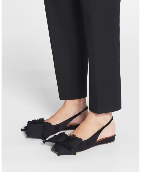 LANVIN Slingback Ballerina Flat In Satin