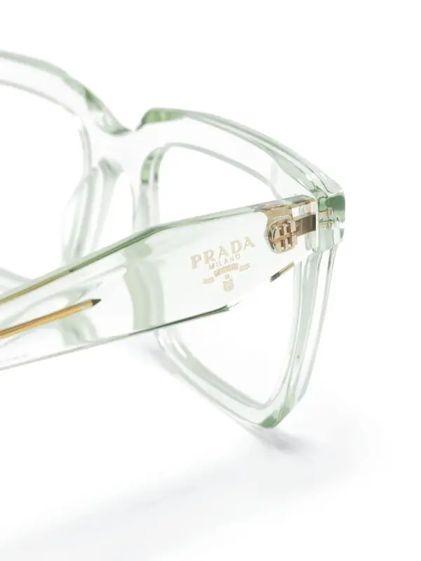 Prada Square-frame Glasses - Green