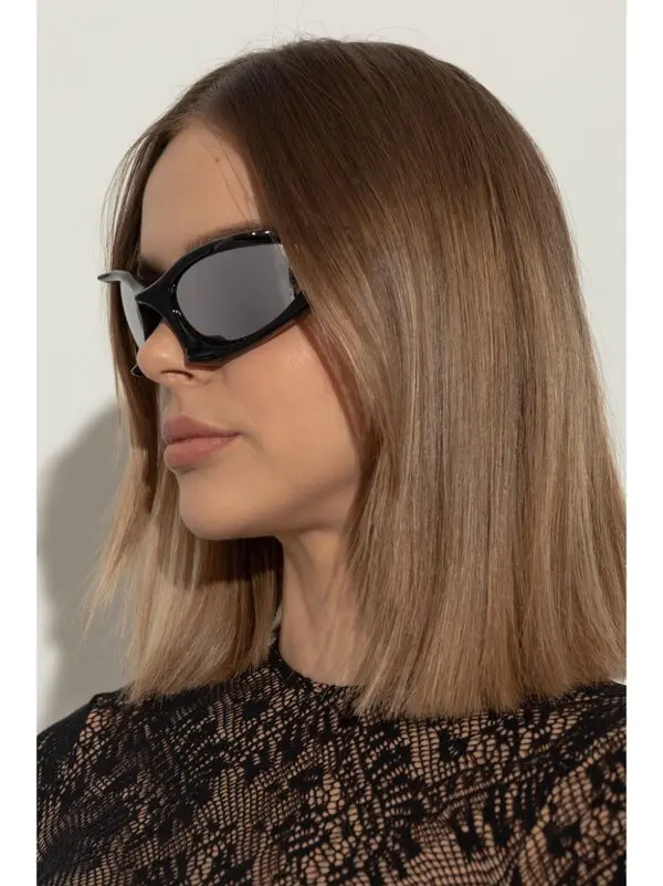 Balenciaga Runner Cat Sunglasses - Black | Editorialist