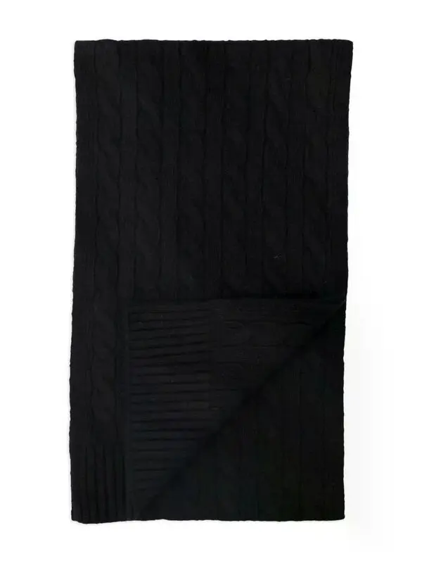 Polo Ralph Lauren Cable-knit Scarf - Black