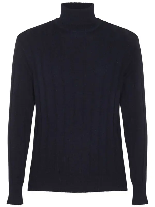 LARDINI Ribbed-knit Wool Jumper