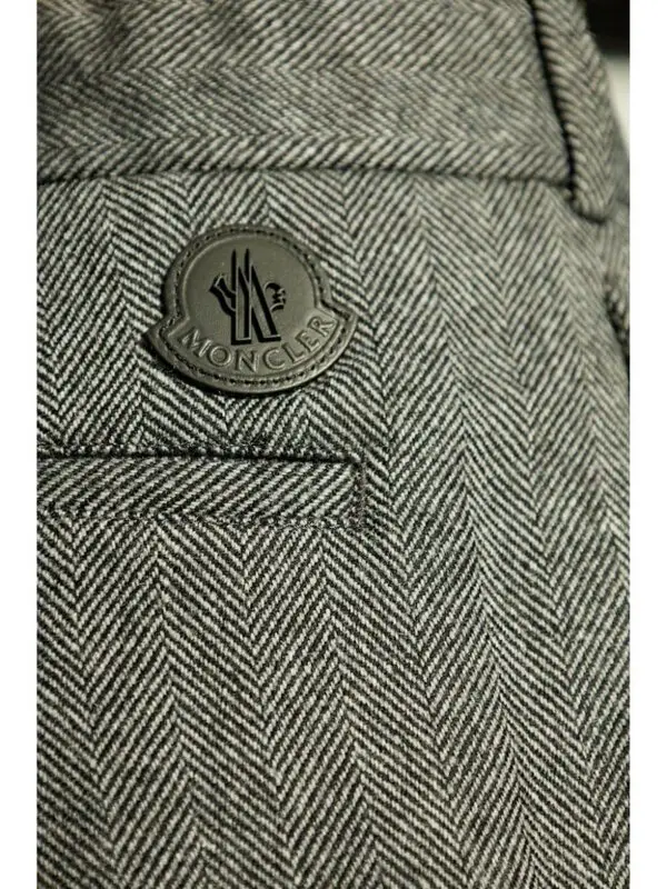 Moncler Herringbone Tailored Trousers