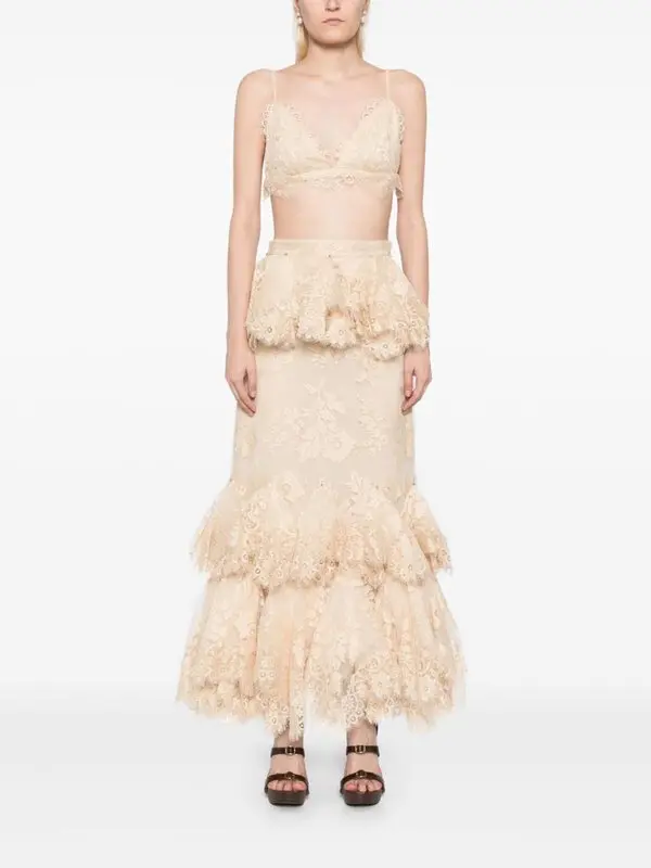 Zimmermann Eden Lace Handkerchief Skirt