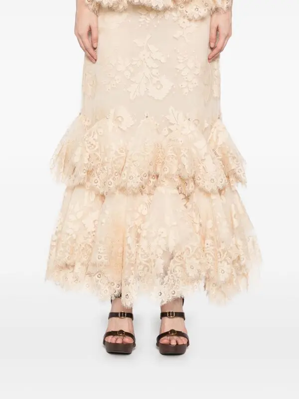 Zimmermann Eden Lace Handkerchief Skirt