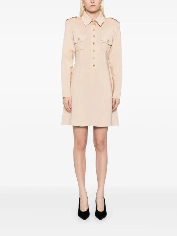 TOM FORD Ribbed Knit Mini Dress - Neutrals