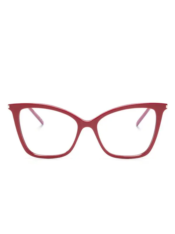 Saint Laurent Cat-eye Frame Glasses - Red
