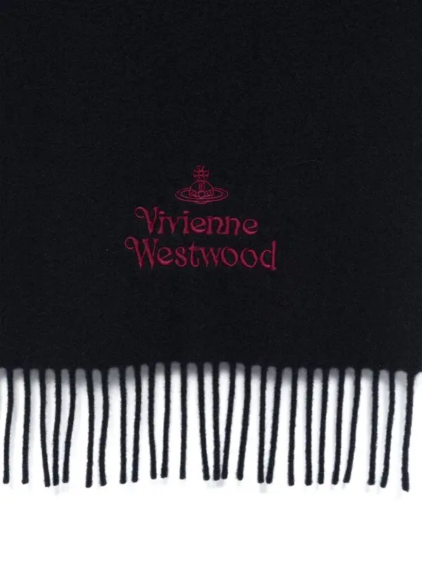 VIVIENNE WESTWOOD Embroidered Scarf - Blue