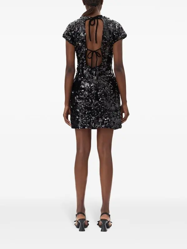 GANNI Sequin-embellished Mini Dress