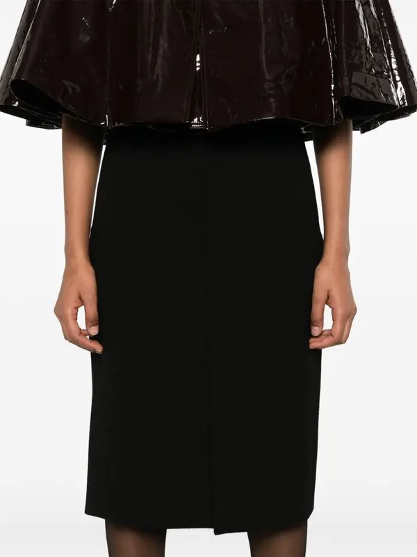 Gucci Wool Crepe Midi Skirt