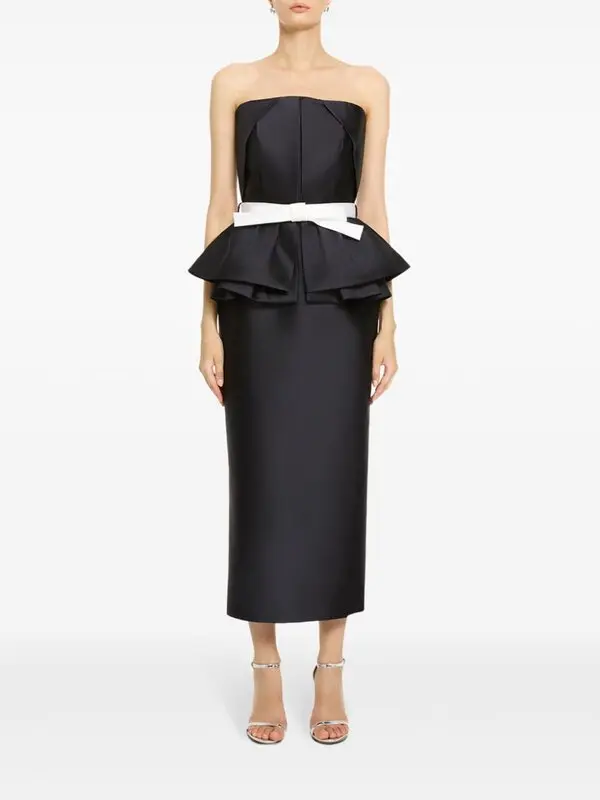 Dice Kayek Bow-detailing Midi Dress