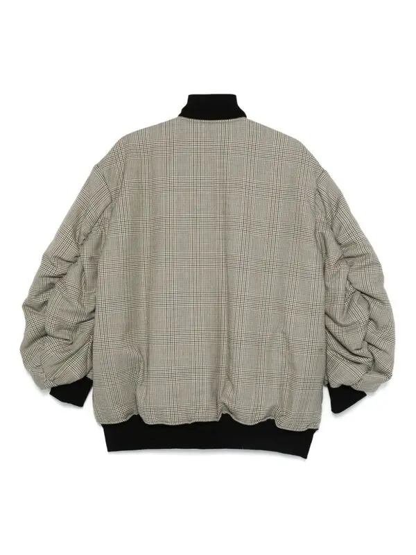ALESSANDRO VIGILANTE Padded Prince Of Wales Check Bomber Jacket