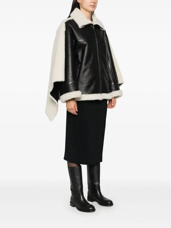 ALAINPAUL Shearling Cape Jacket