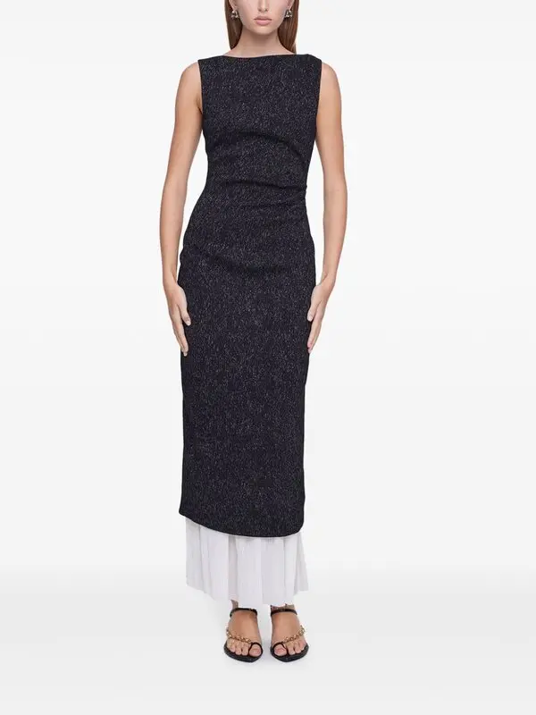 green eyelet midi dress Bianca Green Eyelet Dress M