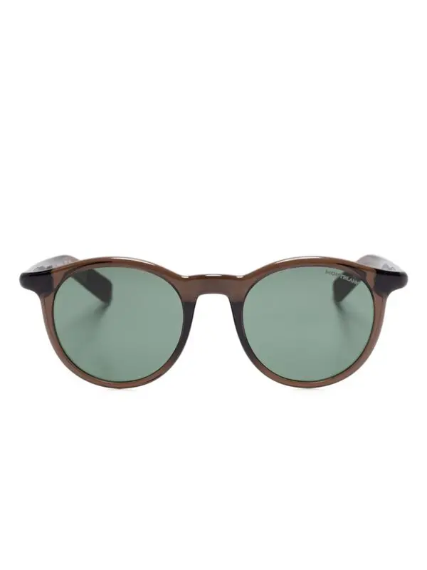 Montblanc Round-frame Sunglasses - Brown