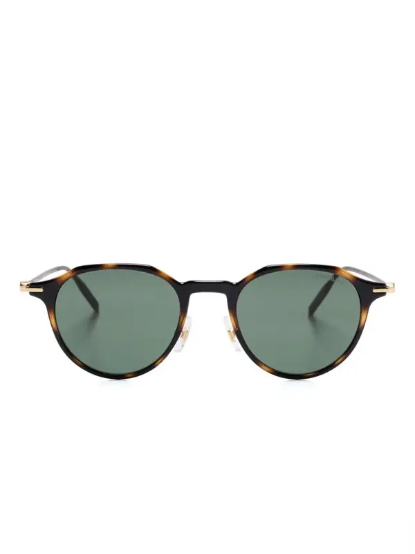 Montblanc Tortoiseshell-effect Sunglasses - Brown