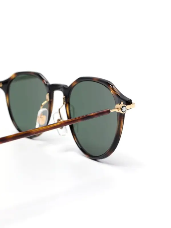 Montblanc Tortoiseshell-effect Sunglasses