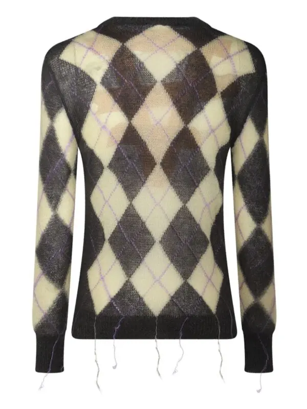 Marni Argyle V-neck Sweater