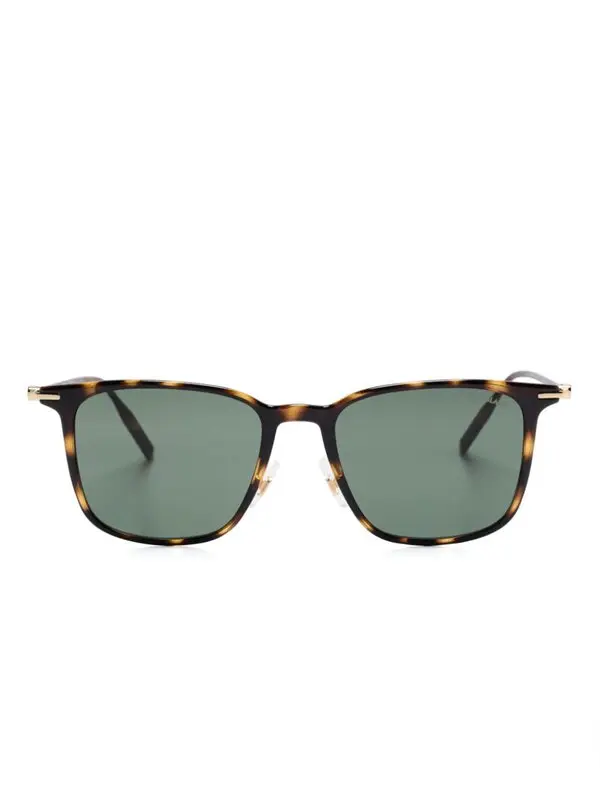 Montblanc Square-frame Sunglasses - Brown