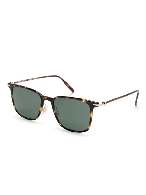 Montblanc Square-frame Sunglasses - Brown