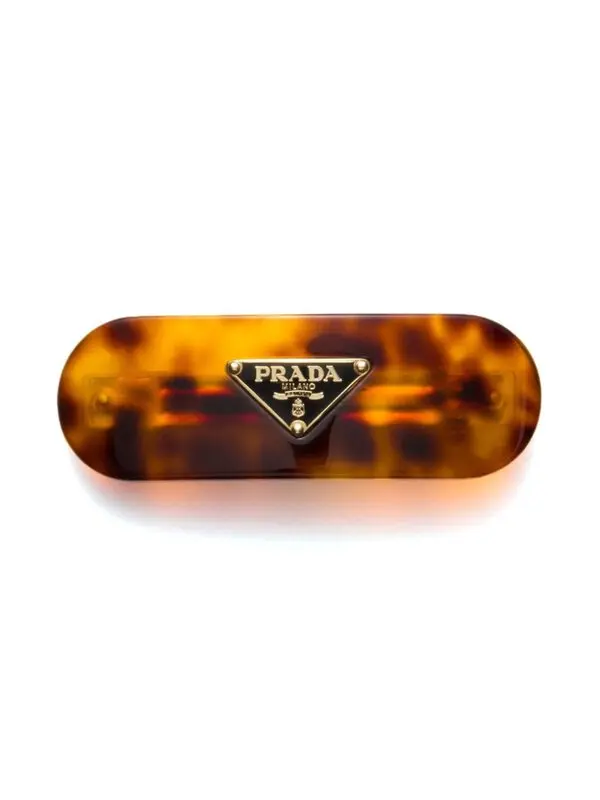 Prada Tortoiseshell-effect Hair Clip - Brown