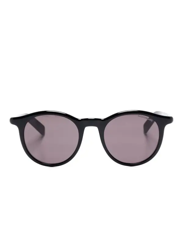 Montblanc Round-frame Sunglasses - Black